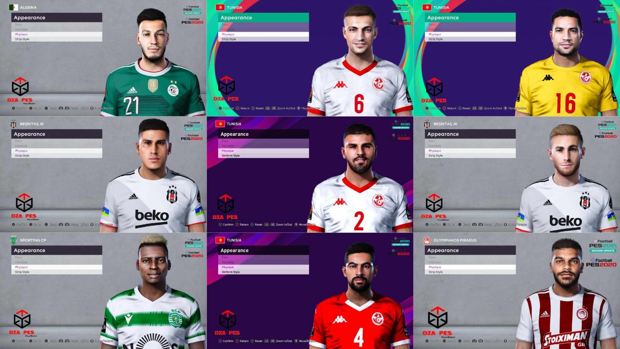 PES 2021 Faces by Dzayer PES Facemaker • PESPatchs