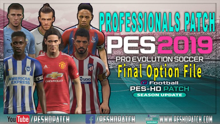 PES 2019 Professional Patch v3 Option File • PESPatchs