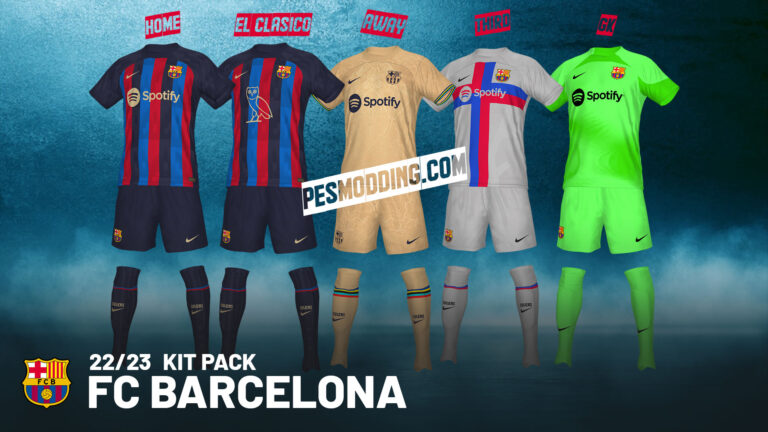 PES 2021 FC Barcelona 2022/2023 Kit Pack (PC/PS4/PS5) • PESPatchs
