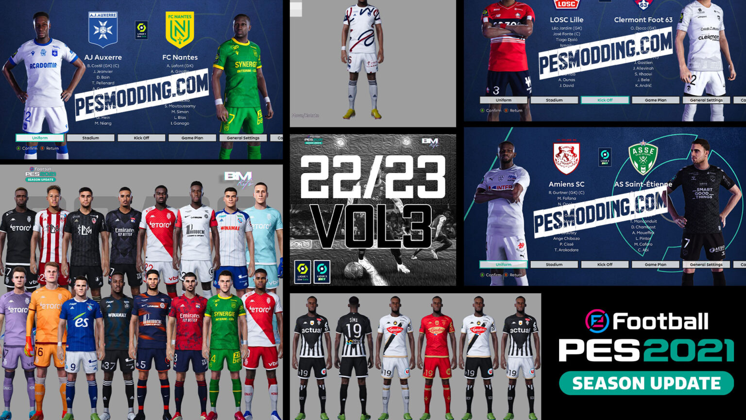 PES 2021 New Season 2022/2023 Kit Pack VOL.3 • PESPatchs