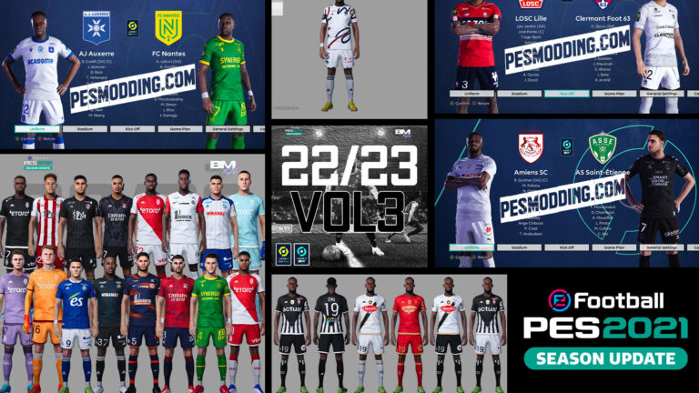 PES 2021 New Season 2022/2023 Kit Pack VOL.3 • PESPatchs