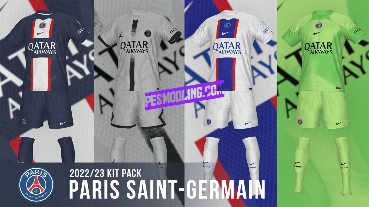 PES 2021 Paris Saint-Germain 2022/2023 Kit Pack (PC/PS4/PS5) • PESPatchs