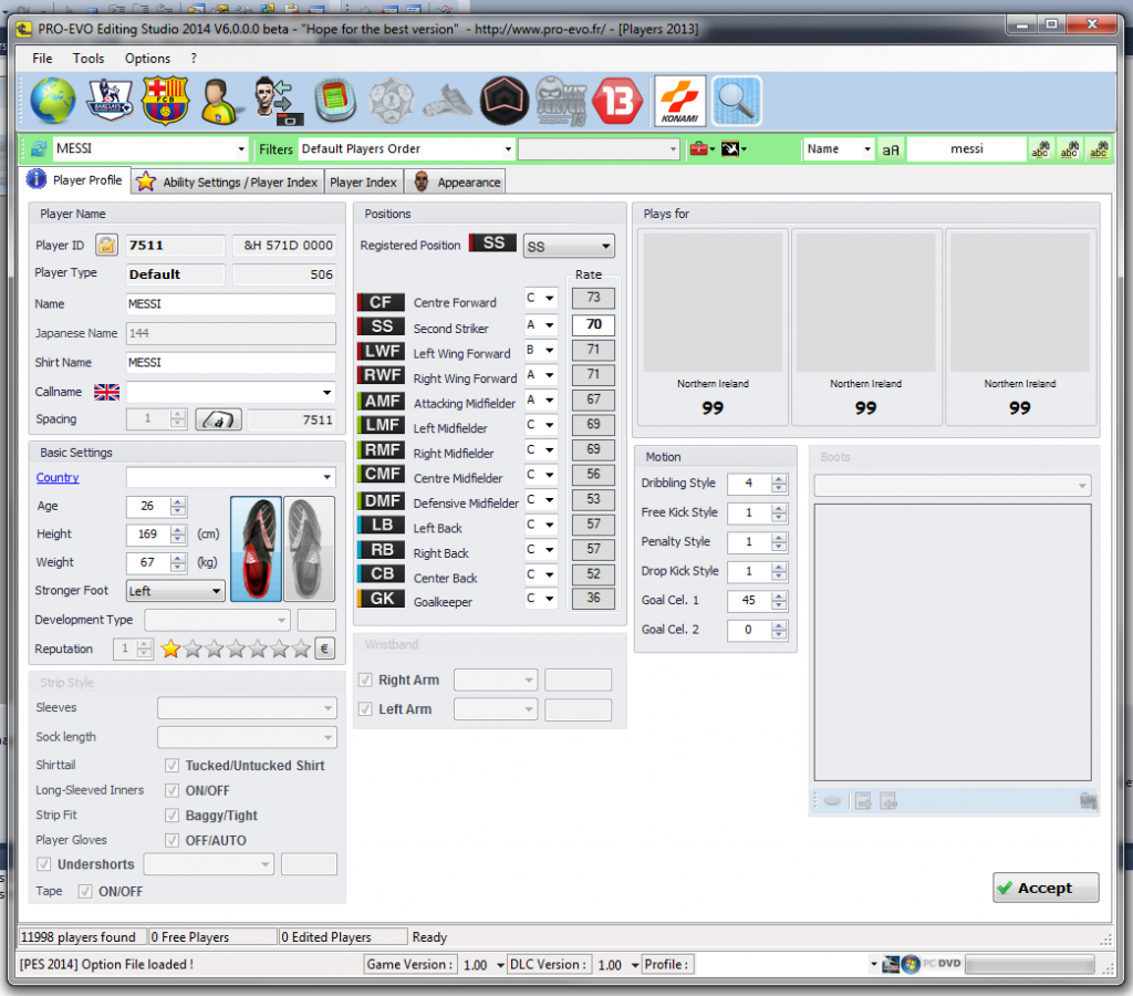 PRO-EVO Editing Studio 2014 v0.1.0.0 • PESPatchs